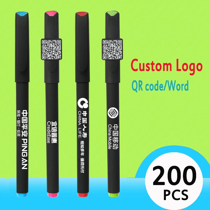 200Pcs-lot-Signature-Pen-Orb-Pen-Customized-Advertising-Pen-Phone-number-QR-code-printing-Custom ...