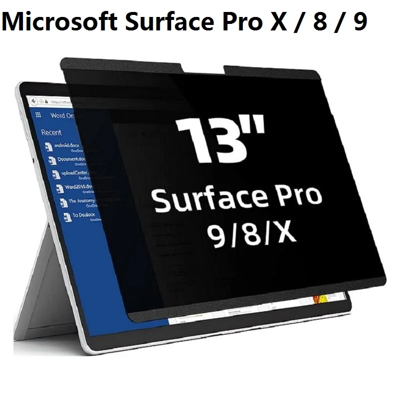 Anti-Spy-For-Microsoft-Surface-Pro-X-Surface-Pro-8-9-Screen-Protector ...