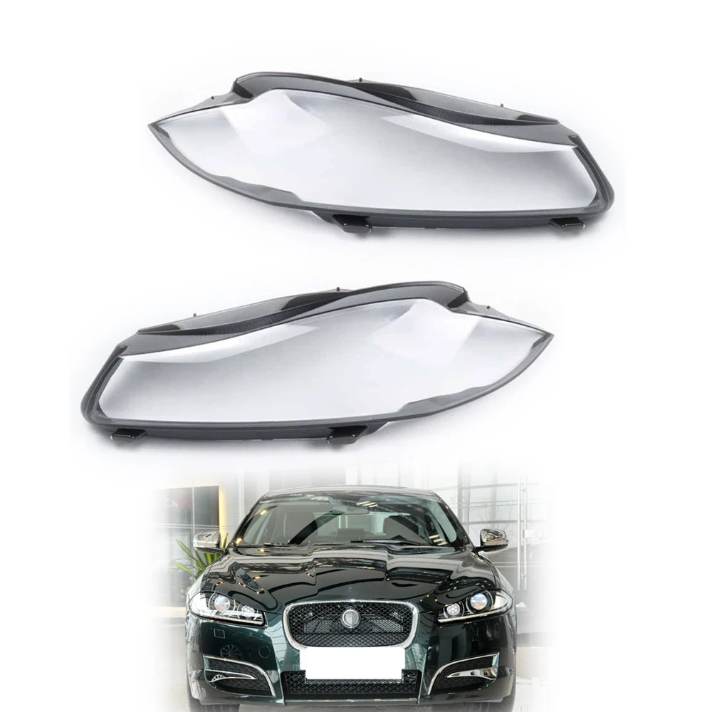 For-Jaguar-XF-XFL-2012-2013-2014-2015-Car-Headlight-Cover-Lamp-Shell ...