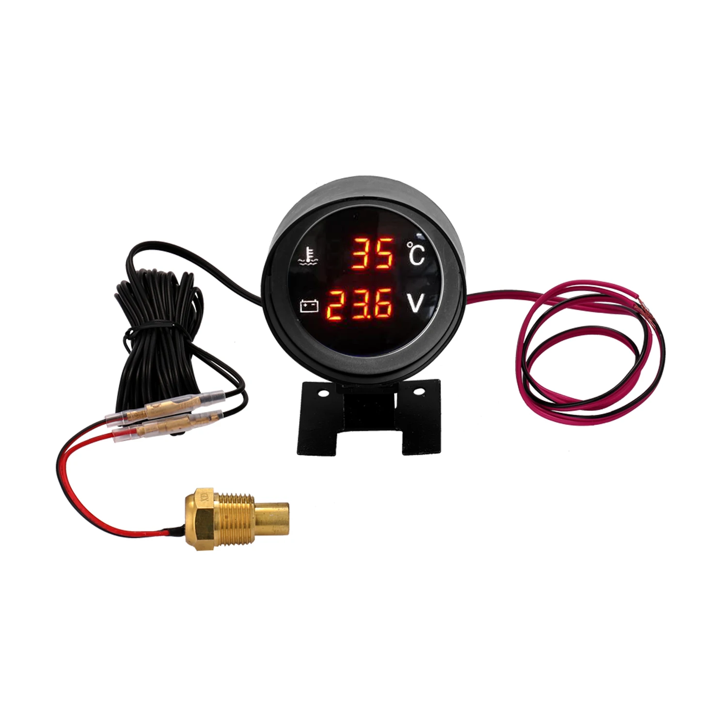 2-in-1-12V-24V-Round-Led-Digital-Car-Truck-Water-Temp-Gauge-Temperature ...