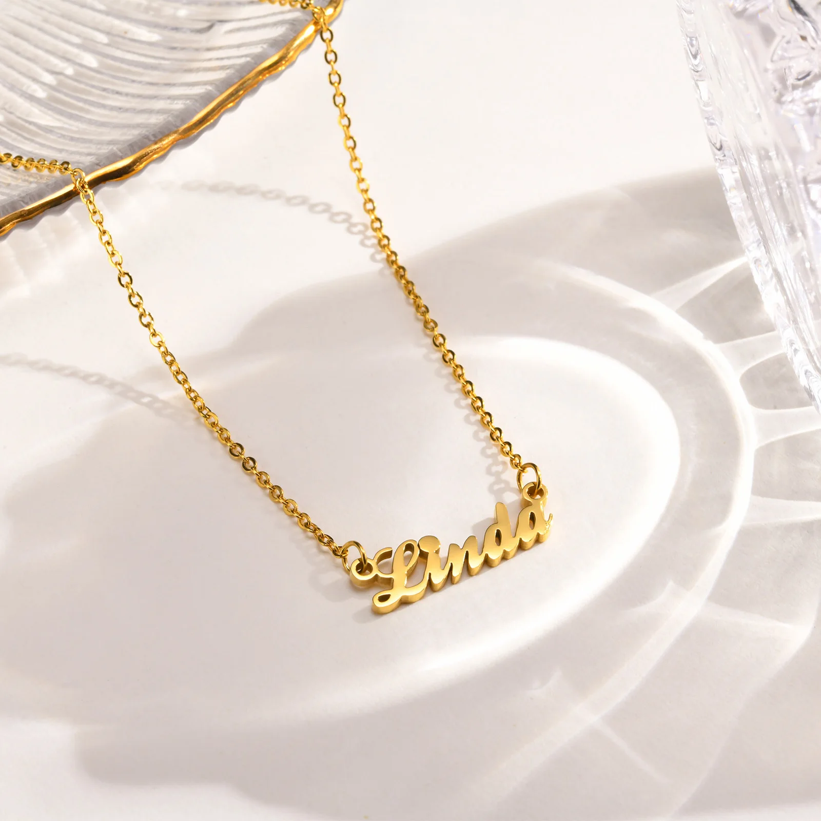 Women's Chic Customized Personalized Name Birthday Date Pendant ...