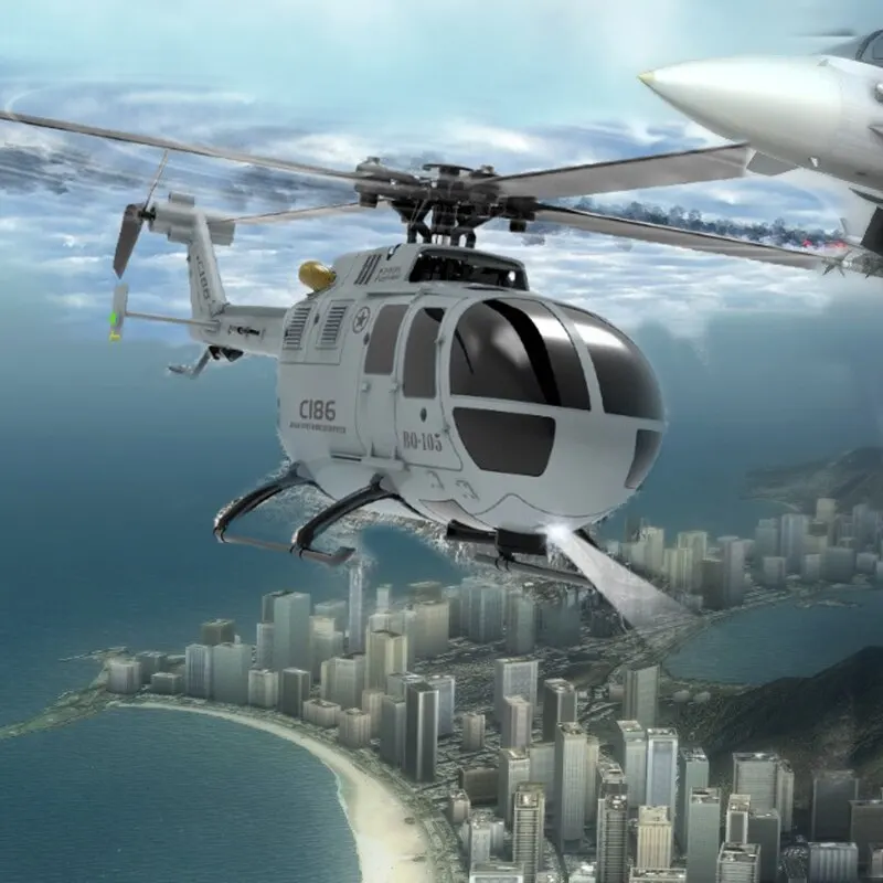 Aileronless Pneumatic Altitude Uav Bo-105 Fighter Model Remote Control ...