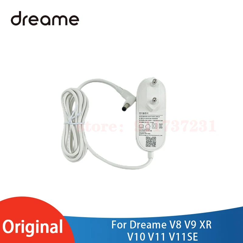 Power Adapter with EU plug for Dreame Wireless Hand Held Vacuum Cleaner ...