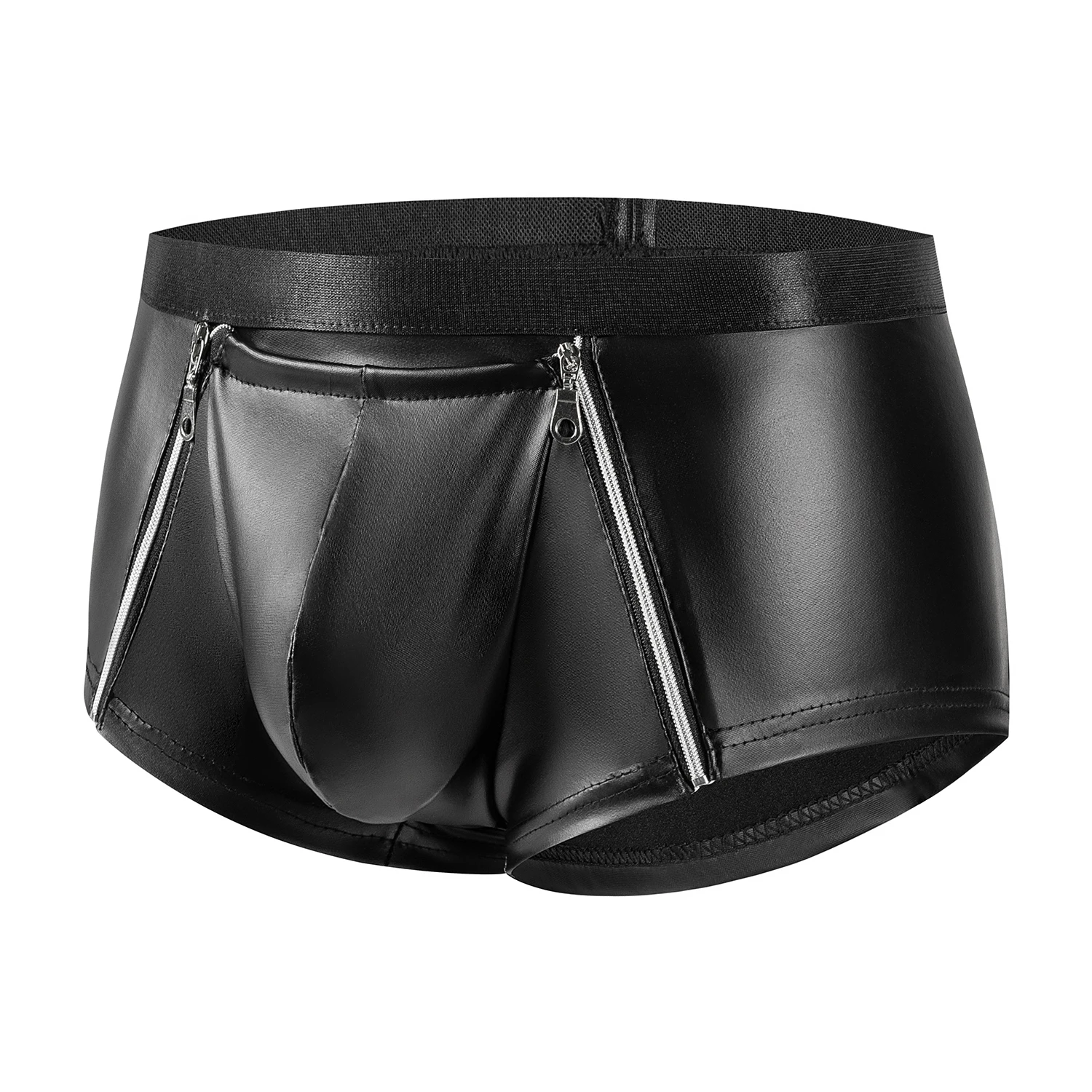 Sexy-Men-s-Soft-Matte-Leather-Boxer-Shorts-Stage-U-Convex-Pouch-Double ...