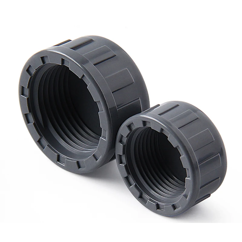 2pc-PVC-Threaded-Cap-Female-Thread-PVC-Pipe-Fittings-Threaded-Adapter ...