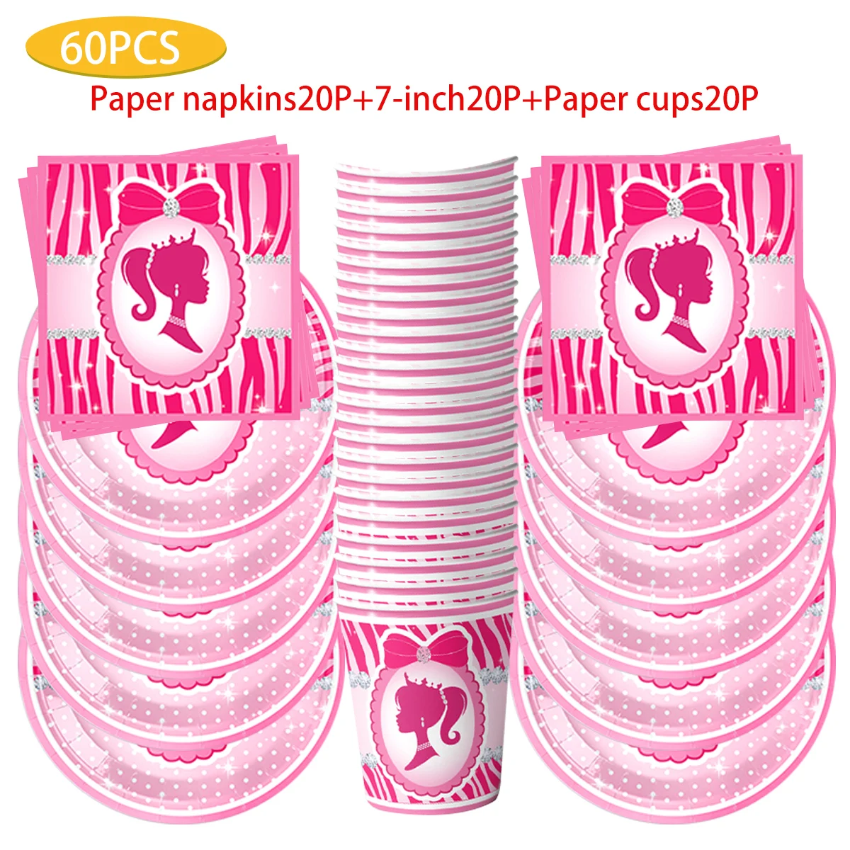Pink-Barbie-Themed-Eco-Rat-Decoration-Party-Arrangement-Tableware ...