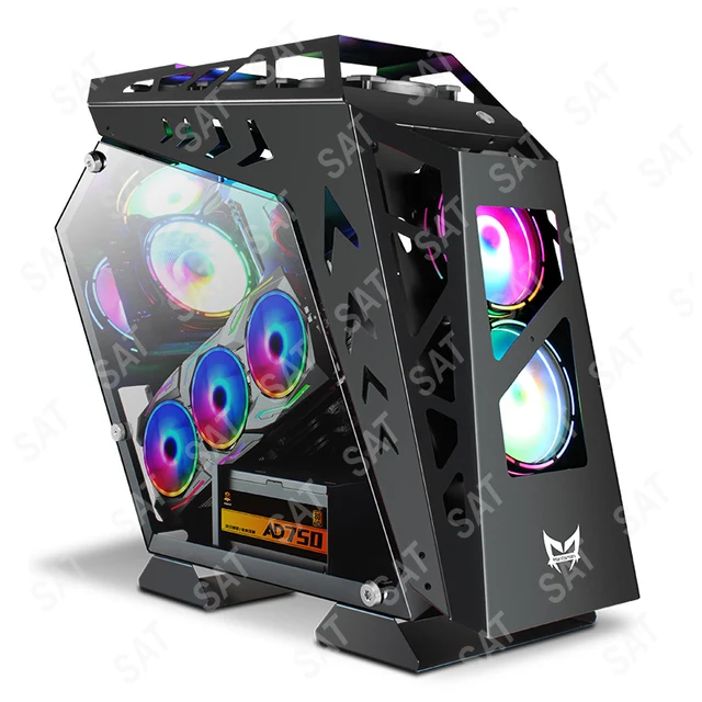 Cabinet For Pc New Designs Gaming Computer Case 3 Sides Tempered Glass