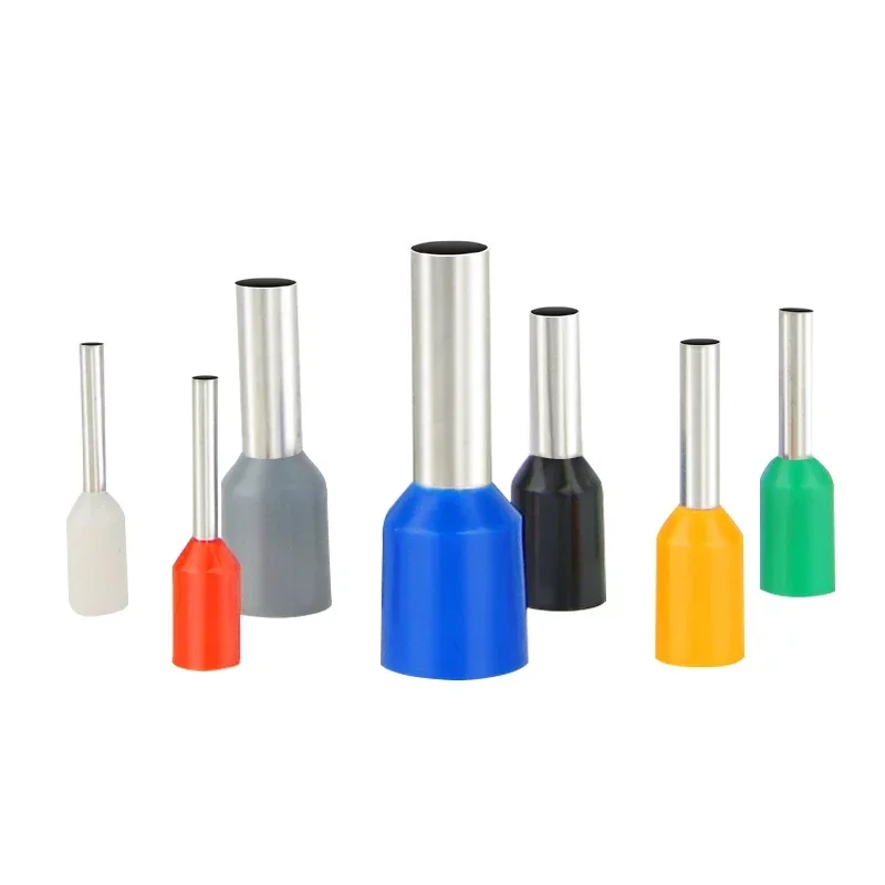 100pcs E0508 E7508 E1008 E1508 E2508 Insulated Ferrules Terminal Block ...