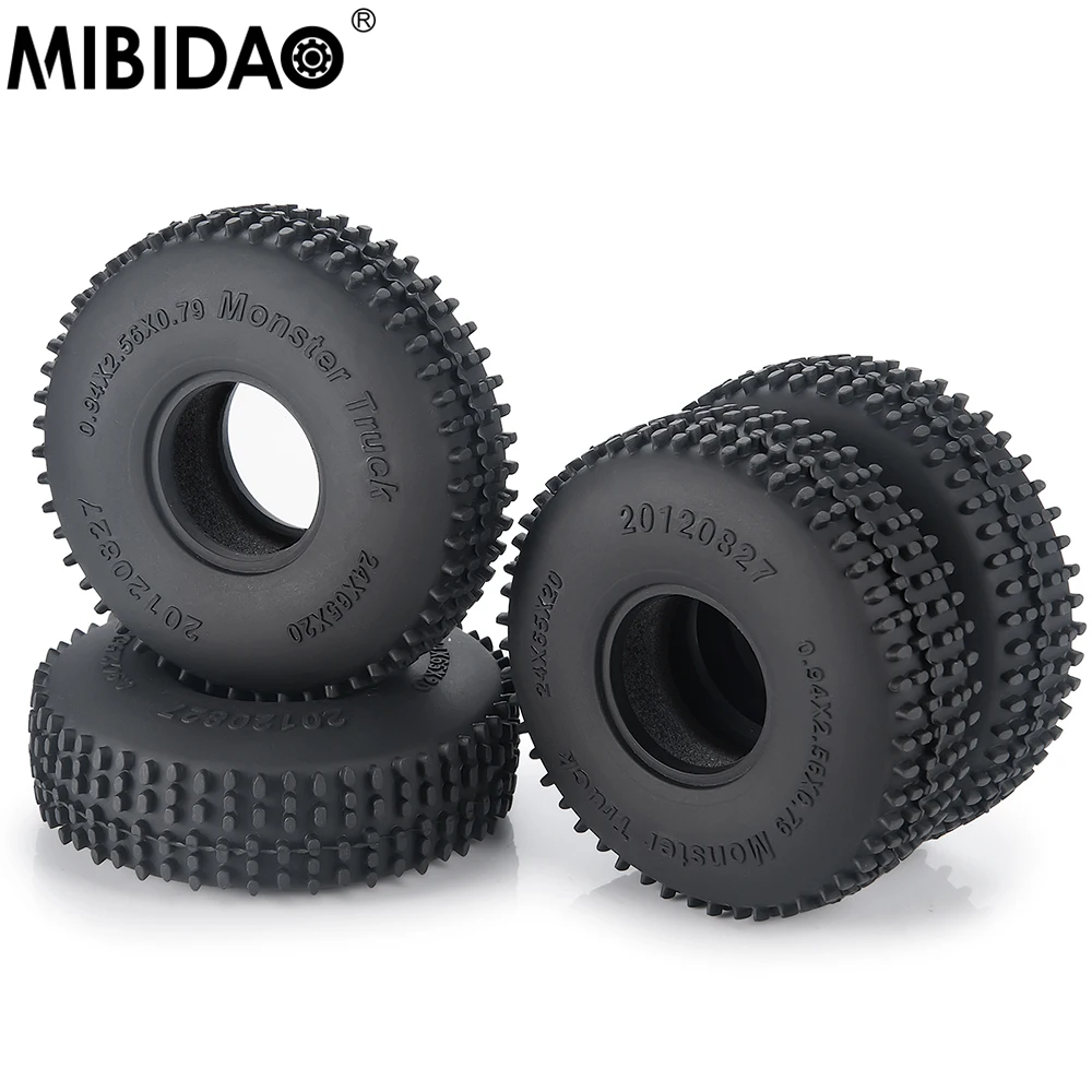 MIBIDAO 4Pcs 64/65mm Soft Rubber Wheel Tires For 1/18 TRX-4M Bronco ...