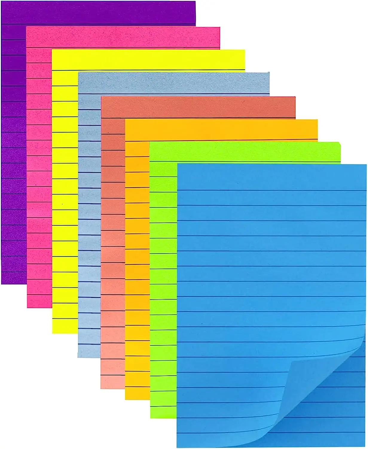 1pc-50-Sheets-Lined-Sticky-Notes-Post-Self-Sticky-Notes-Pad-Bright-Post ...