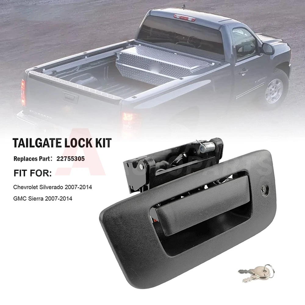 Tailgate-Handle-Bezel-Lock-Kit-Fit-For-2007-2014-Chevrolet-Silverado ...