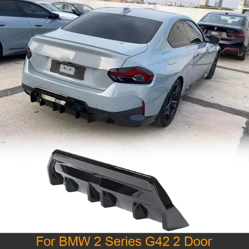 Rear-Bumper-Diffuser-Lip-Spoiler-For-BMW-2-Series-G42-2-Door-2022-ABS ...