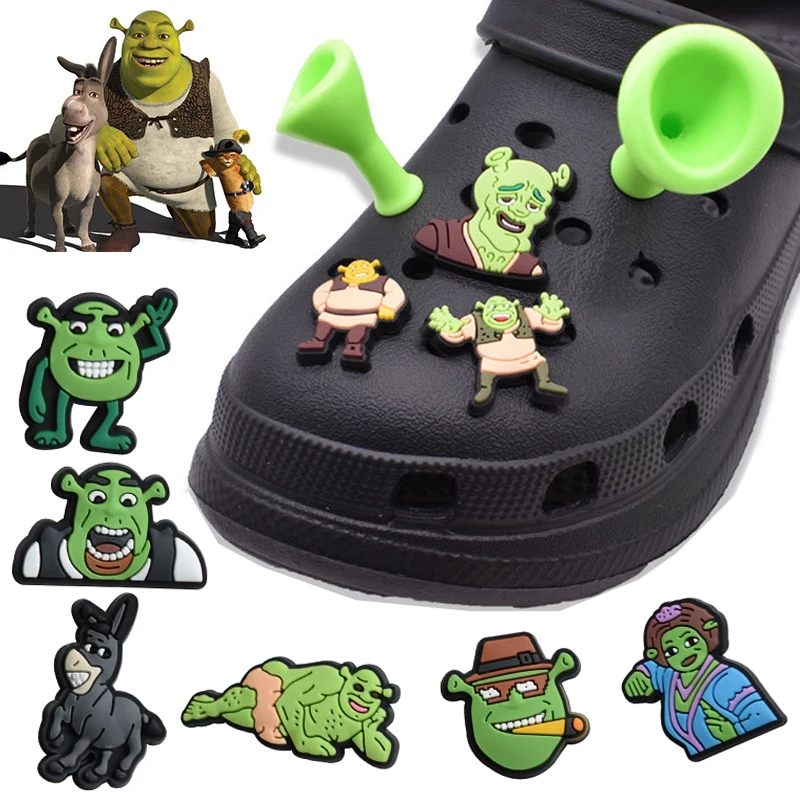 Herocross-Shrek-Gummi-Schuh-Charms-f-r-Krokodile-Cartoon-Monster-Shrek ...