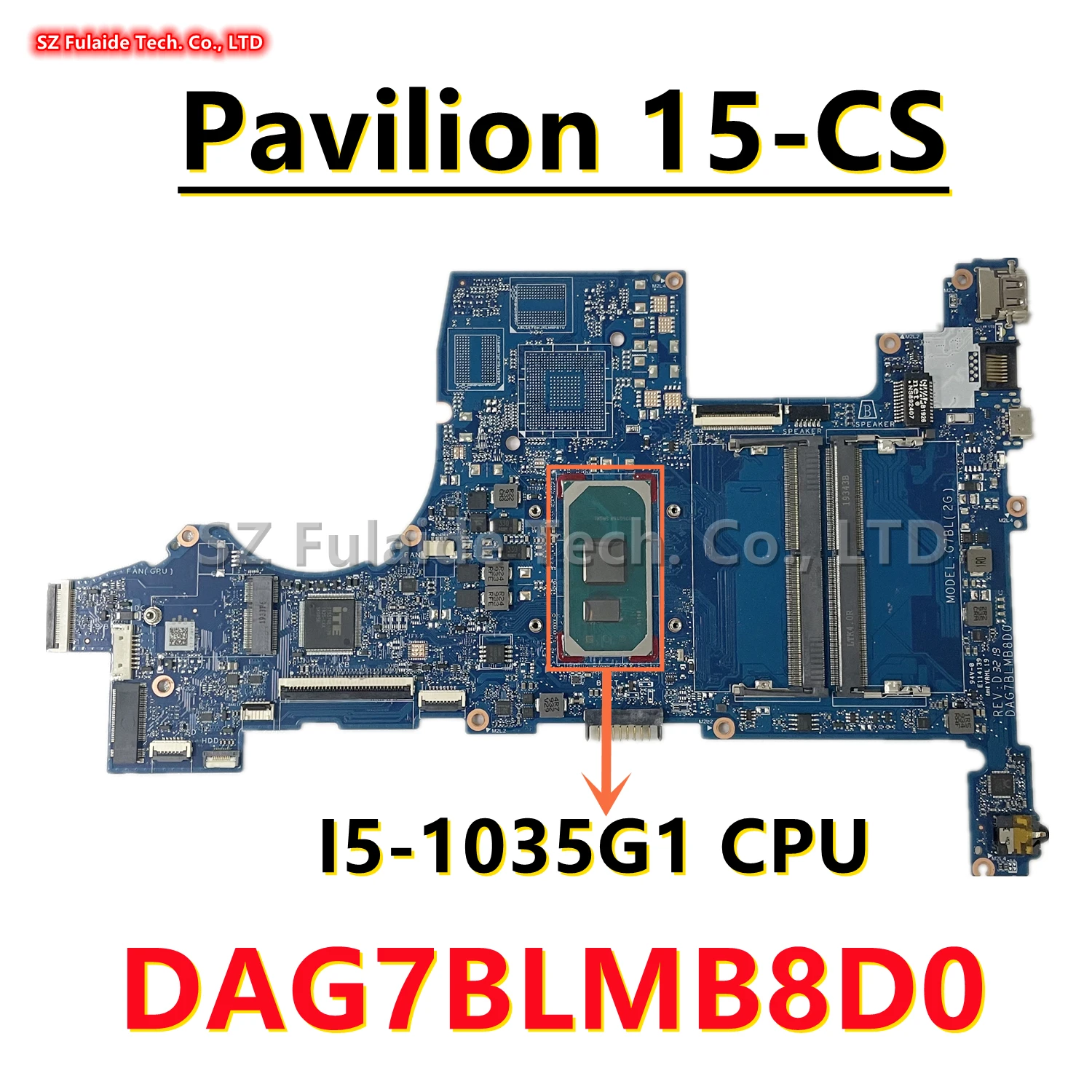 DAG7BLMB8D0 G7BL For HP Pavilion 15-CS Laptop Motherboard With Core I5 ...