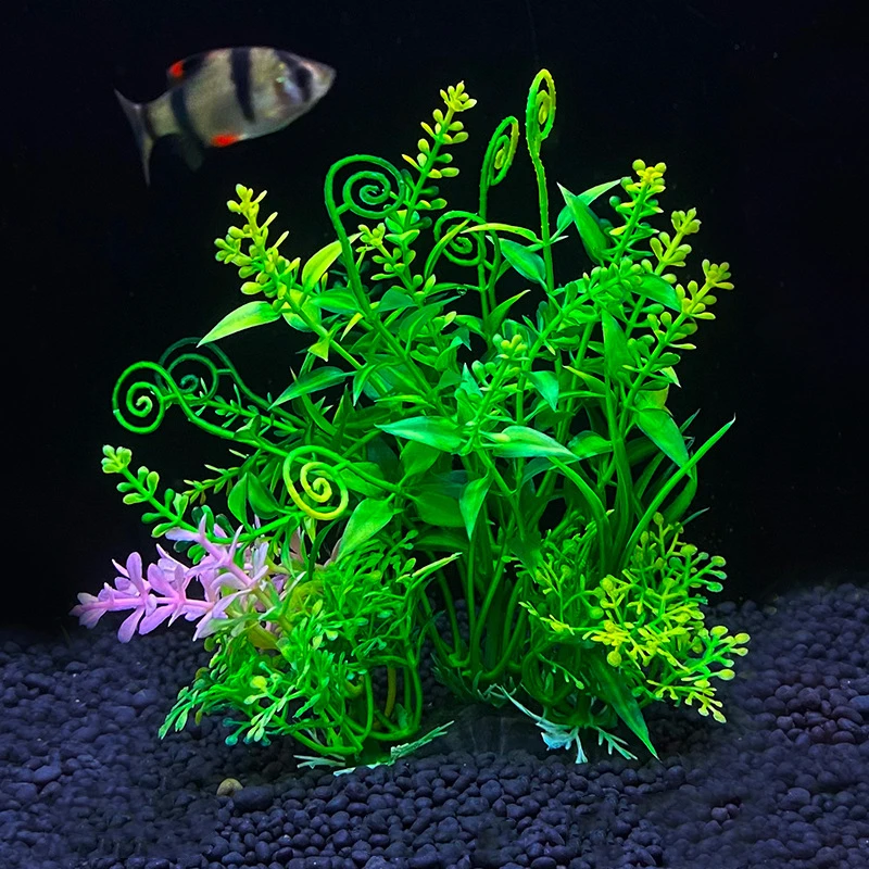 1pc Artificial Grass Aquarium Decoration Water Ornament Plastic Plant ...