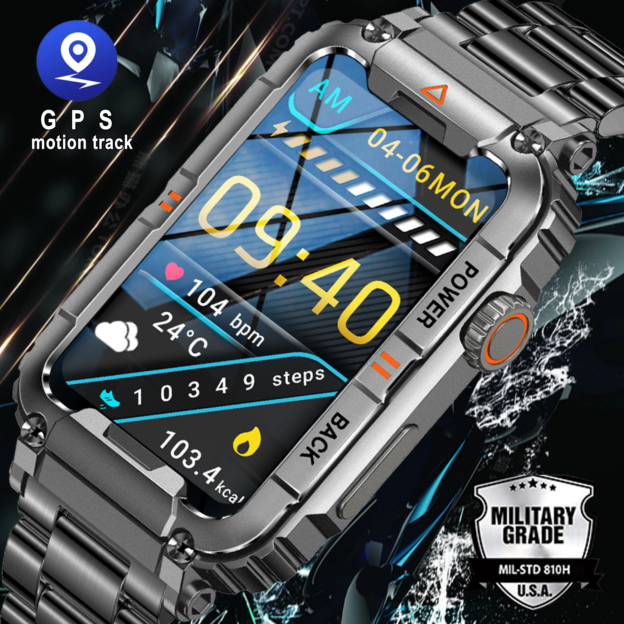 Men-Smart-Watch-For-Android-IOS-Fitness-Watches-Ip68-Waterproof ...