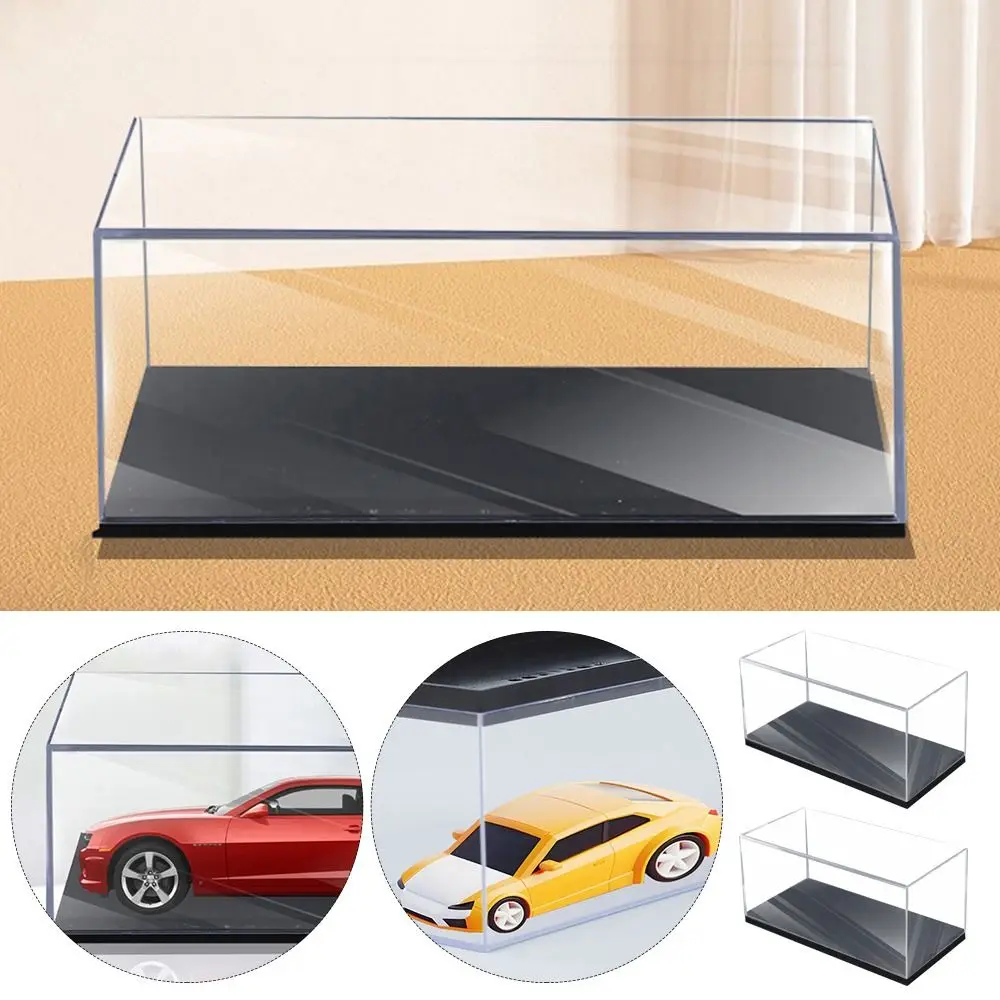 Transparent Display Box Model Car Dust Cover Acrylic Display Frame ...