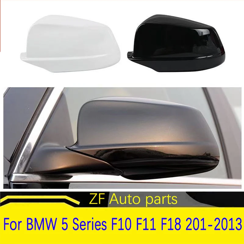 Auto Left Right Rear Mirror Cover Frame Trim Replacement For BMW 5 ...