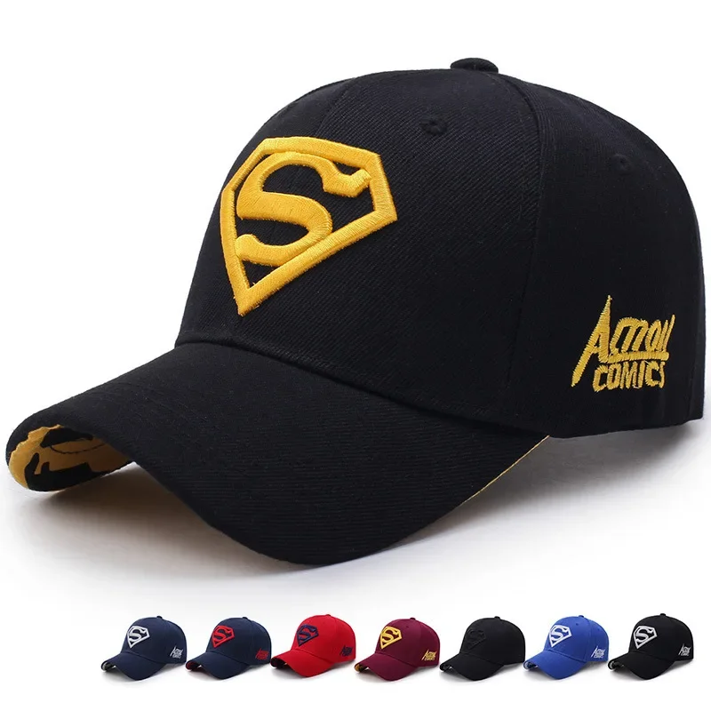 Street Superhero Embroidery Cap Cosplay Costume Adjustable Sun Hat ...