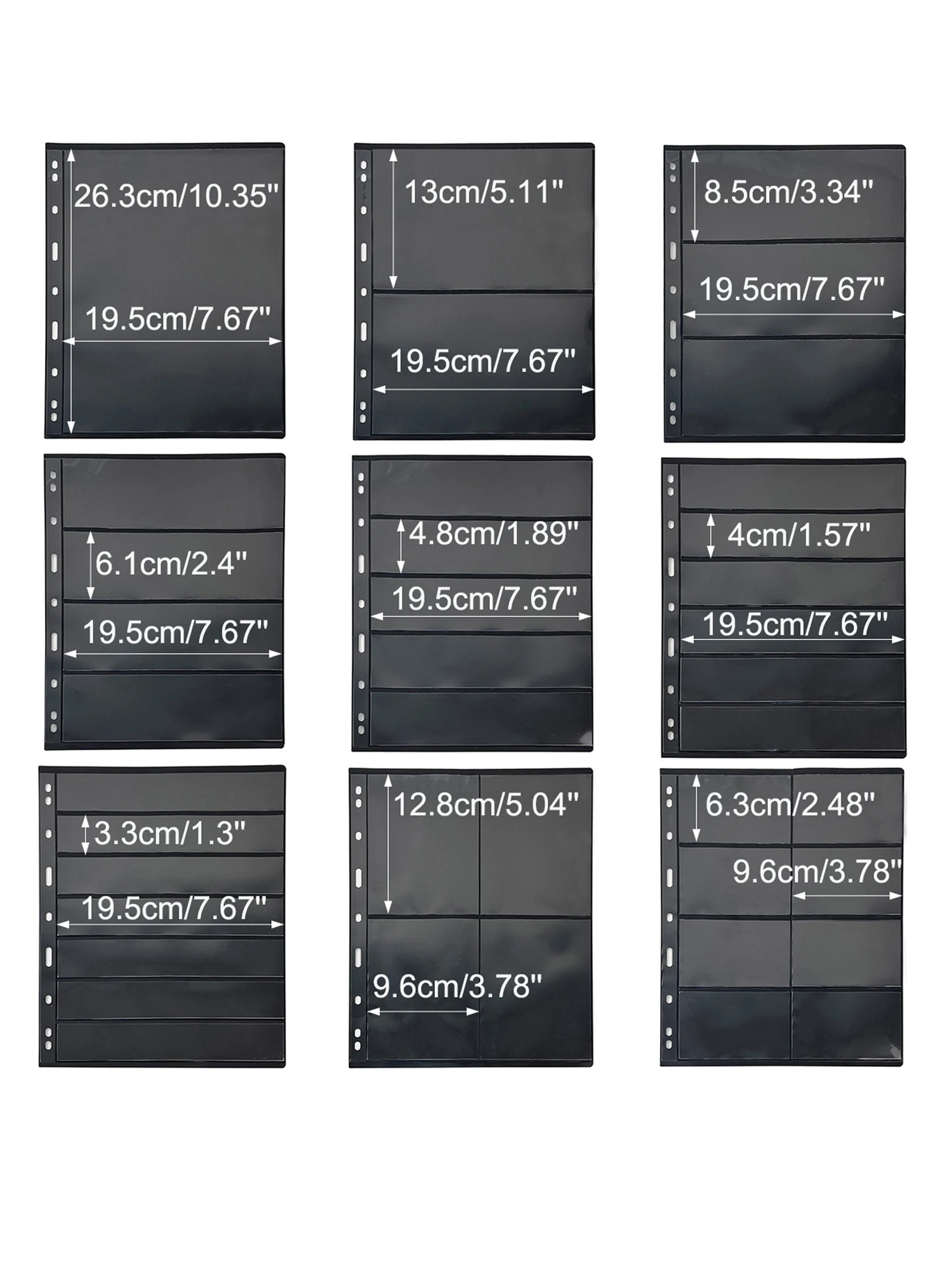 lbum-de-Cole-o-Dupla-Face-Post-Stamp-P-ginas-Pretas-Porta-selos-Folha ...