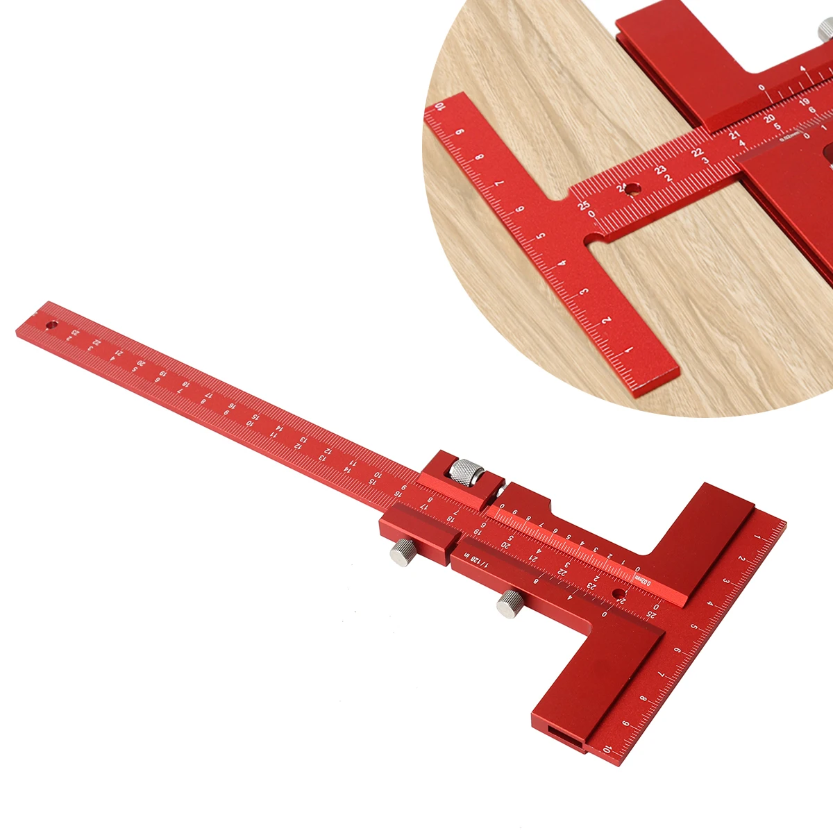 Aluminum Alloy Sliding Marking Gauge Woodworking Scriber Gauge T-Square ...