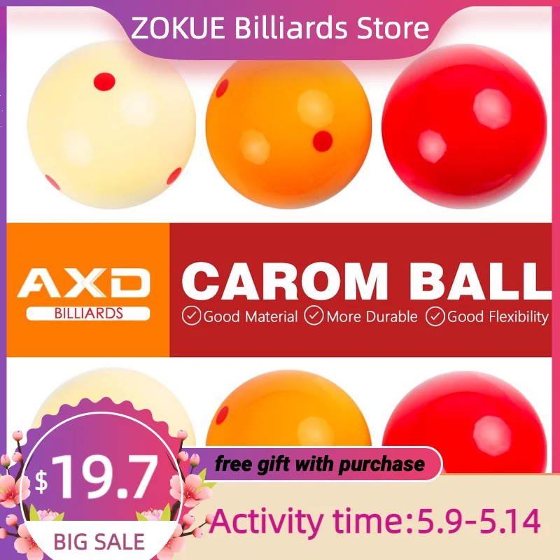 Carom Billiards Ball 61.5mm Resin Complete Set Goal Balls Billiard ...