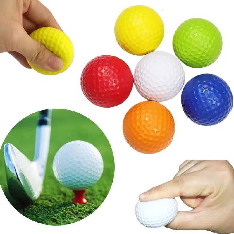 6Pcs Golf Practice Ball Pu Soft Balls Toy Indoor Practice Ball Sport ...