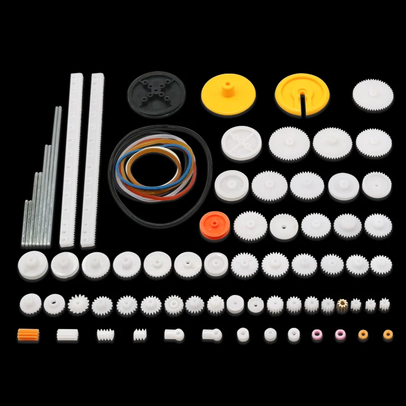 82PCS-Set-Plastic-Gear-Package-Kit-DIY-Gear-Assortment-Accessories-Set ...