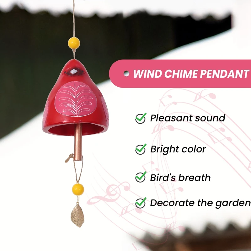 Bird-Song-Bell-Garden-Decoration-Hanging-Rustic-Wind-Chime-Pendant ...