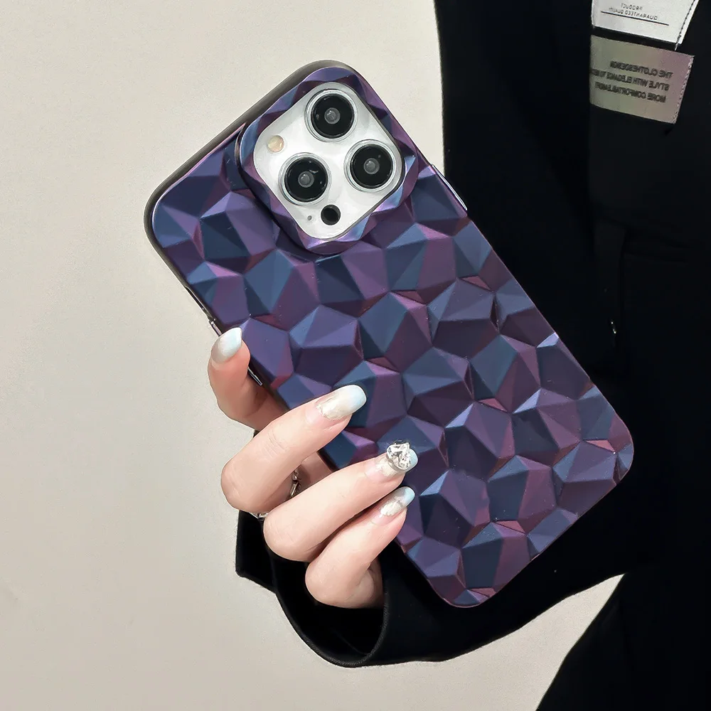 Hexagon-Folding-Honeycomb-Soft-Phone-Case-For-iPhone-12-13-Pro-Max ...