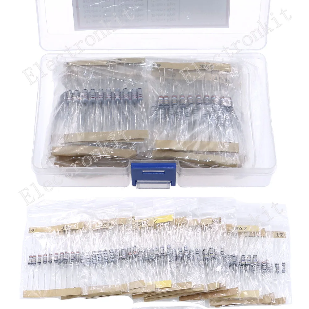 320Pcs-32Value-0-5W-0-1-ohm-100-ohm-Fuse-Wirewound-Resistor-Assorted ...