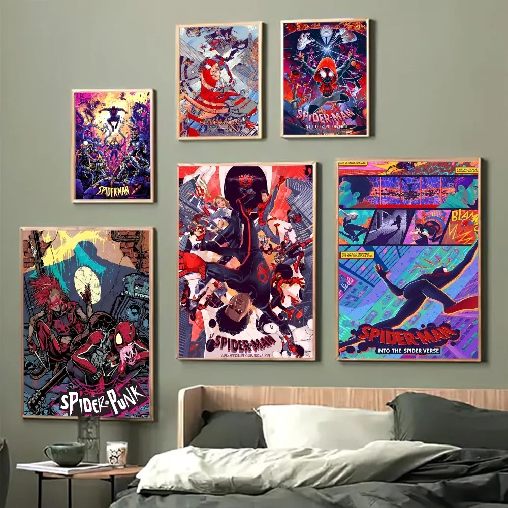 Spider-Man Miles Morales Spiderman Colorful Tapestry Wall Hanging ...