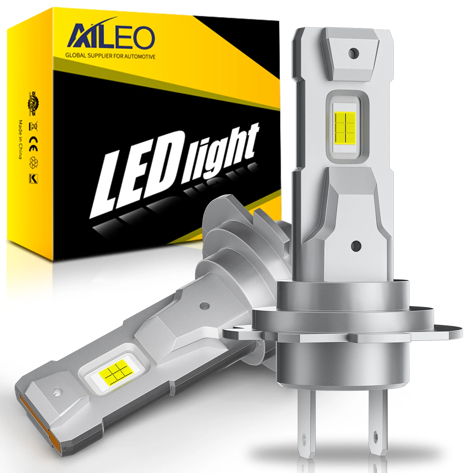 AILEO-New-2-Pcs-H7-LED-Lights-250000LM-Headlight-Bulb-CSP-Led-Head-Lamp ...