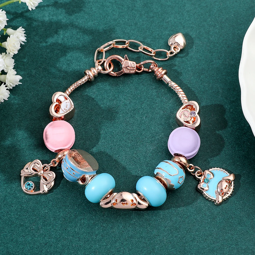 Pulseras-con-dijes-de-dibujos-animados-de-Cinnamoroll-para-mujer ...