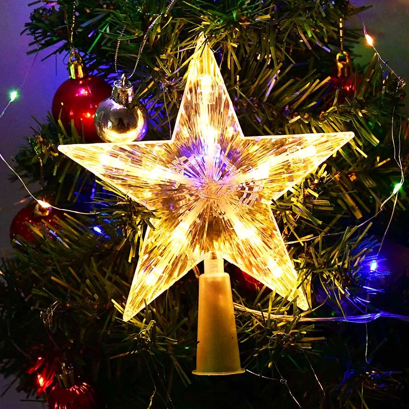 1Pc-18-24cm-Led-Christmas-Tree-Top-Star-Lights-Five-pointed-Star ...