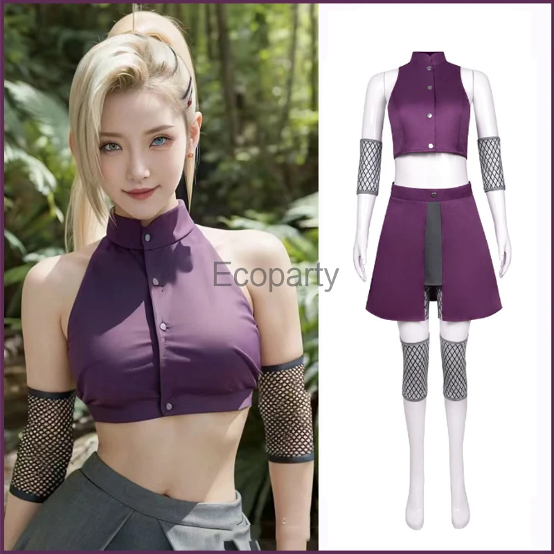 New Japanese Anime Ninja Costumes Ino Shika Cho Cosplay Costume For ...