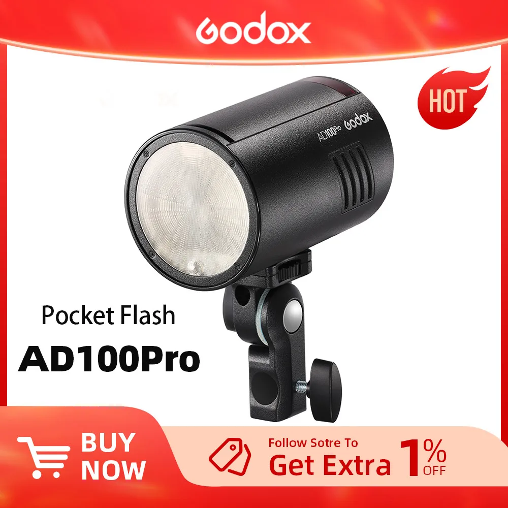 Godox-AD100Pro-TTL-100Ws-Outdoor-Flash-Speedlight-2-4G-Wireless-X-AD100 ...