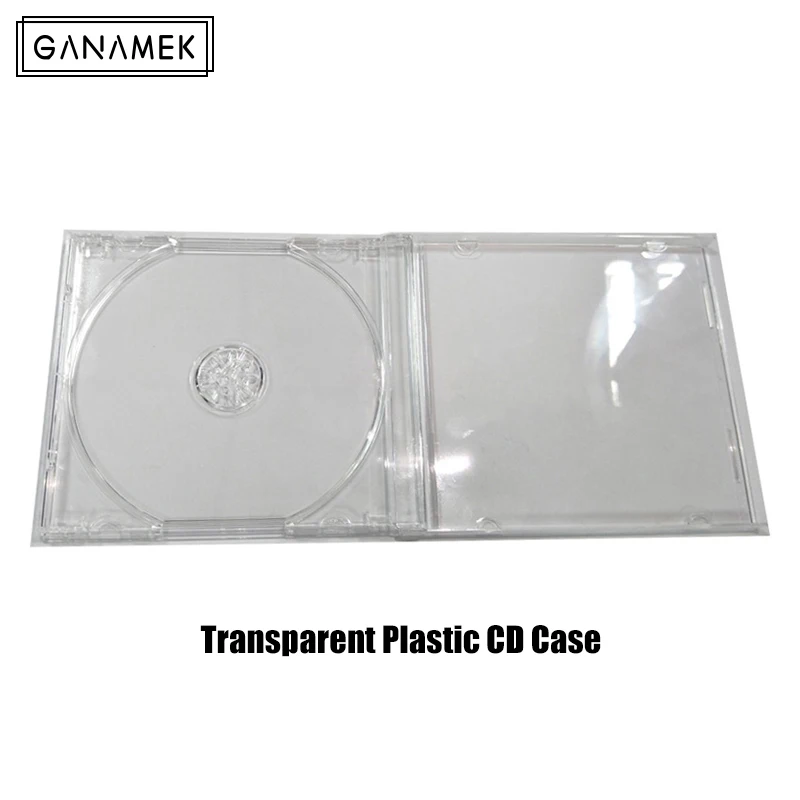 1PC Portable Ultrathin Transparent Plastic Single Piece Disc Case CD ...