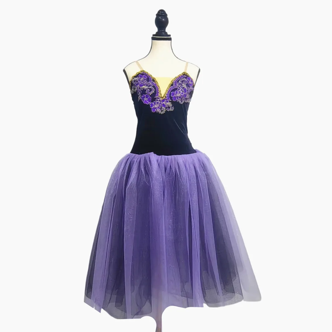 Purple-Ballet-Tutu-Skirt-Professional-Dance-Dress-Long-Tutus-for-Adult ...