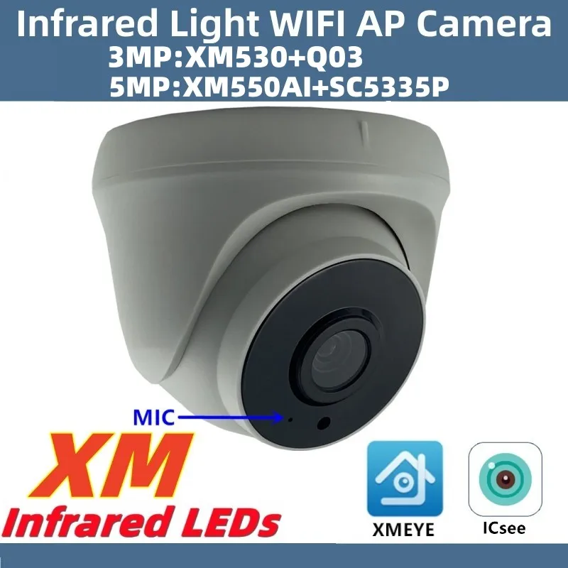 5-3MP-Infrared-Light-Built-In-MIC-WIFI-Wireless-AP-IP-Ceiling-Dome ...