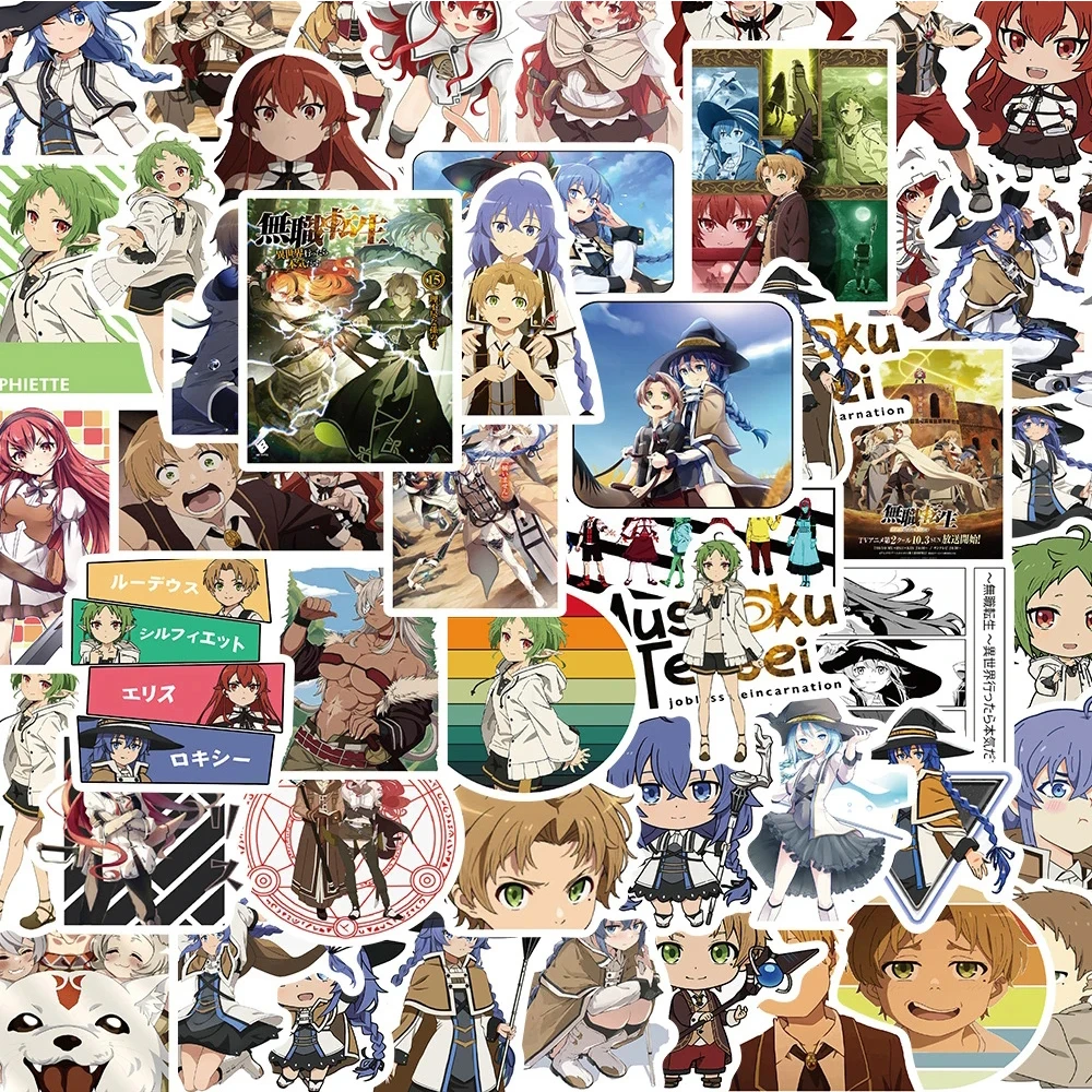 10-30-50pcs-Mushoku-Tensei-Jobless-Reincarnation-Anime-Stickers-Cool ...