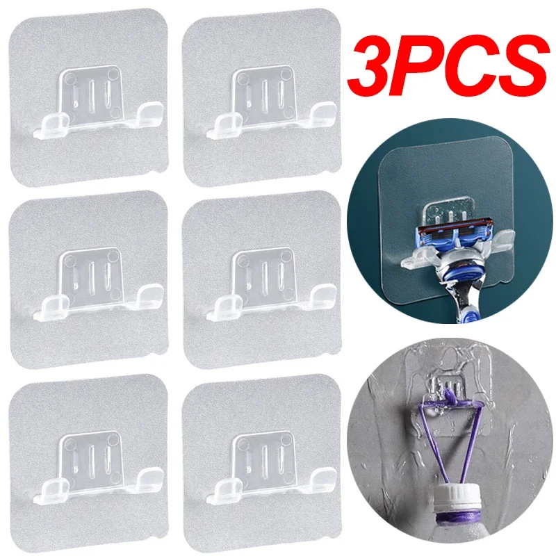 1-3PCS-Punch-Free-Shaving-Razor-Holder-Men-Shaving-Shaver-Storage-Racks ...