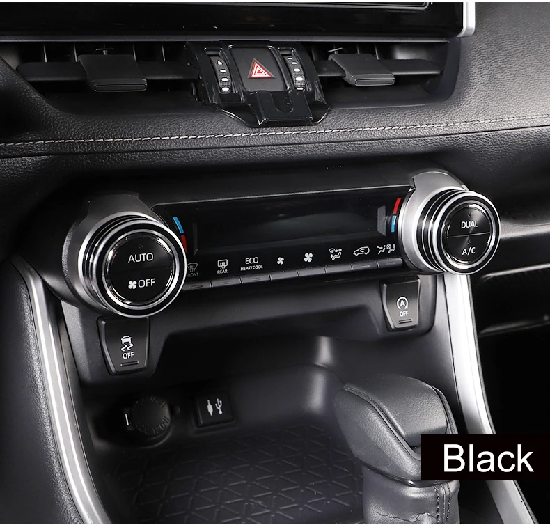 Car AC Controls Toyota RAV4 AC Knob & Start Button Covers 2019-2025 ...