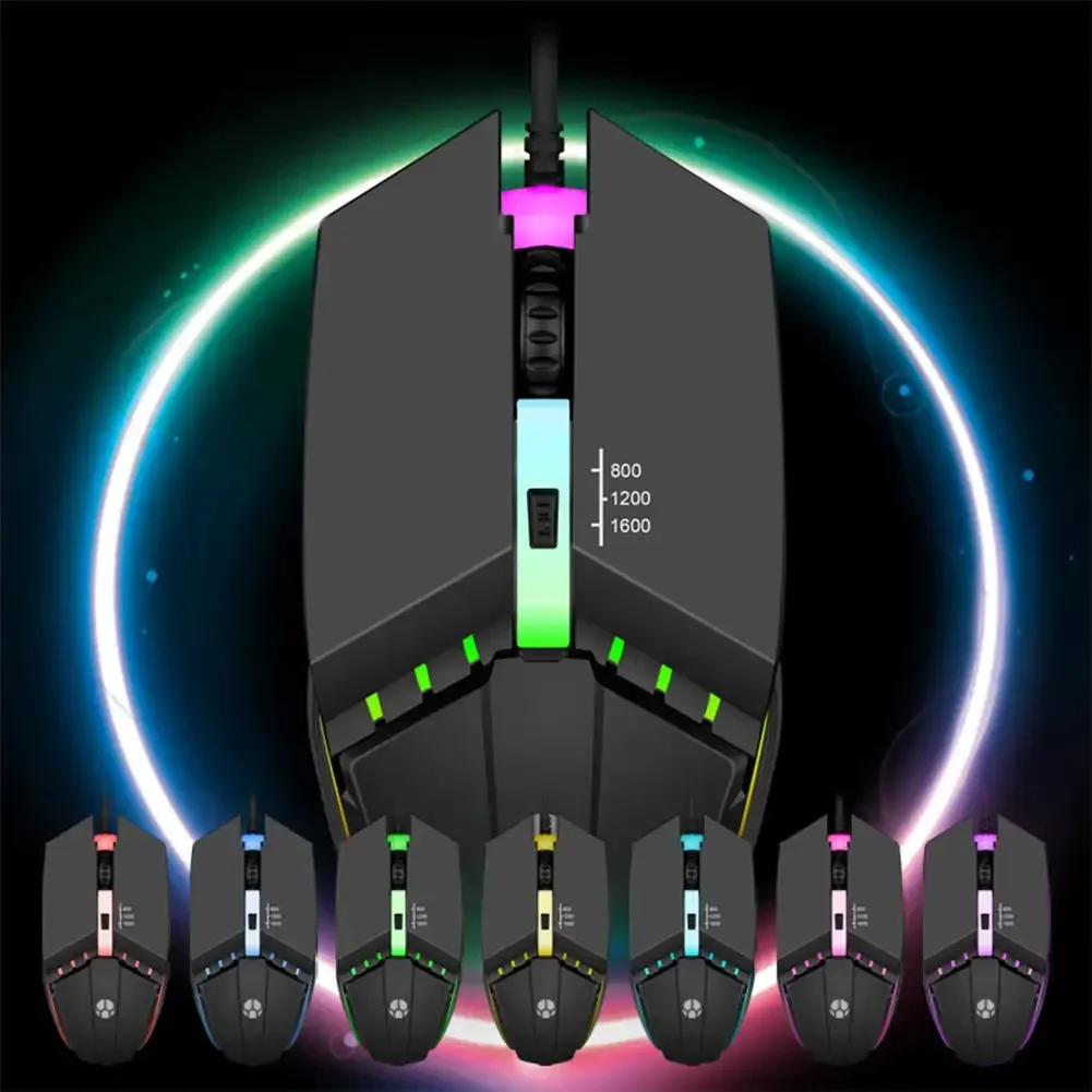 1600DPI-LED-Wired-USB-Mouse-Home-Office-Business-Mouse-Computer-Laptop ...