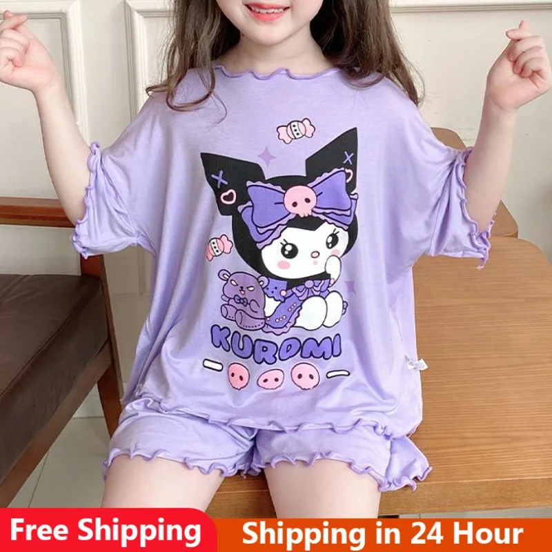 Miniso-2024-Summer-Children-s-Pajamas-Children-Clothes-Girl-Short ...