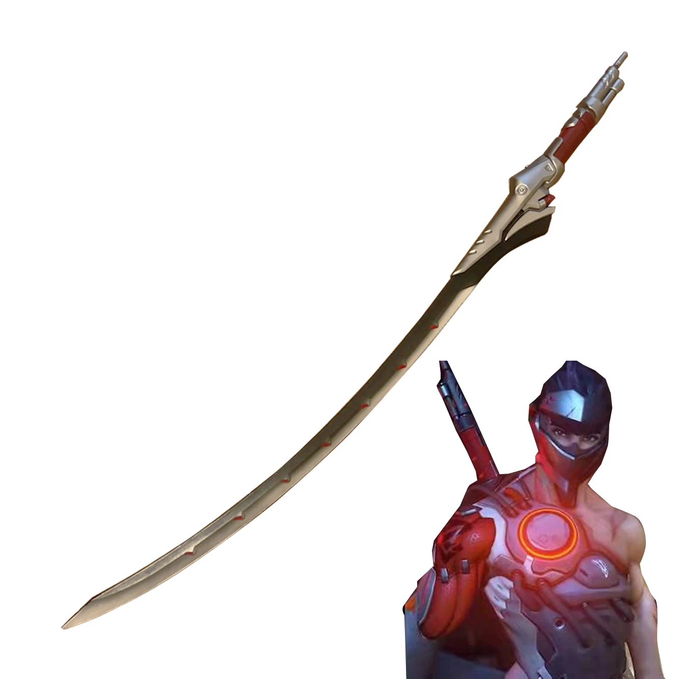 Cosplay Ow Pu Rubber Sword Genji Props Weapon Animation Game Peripheral ...