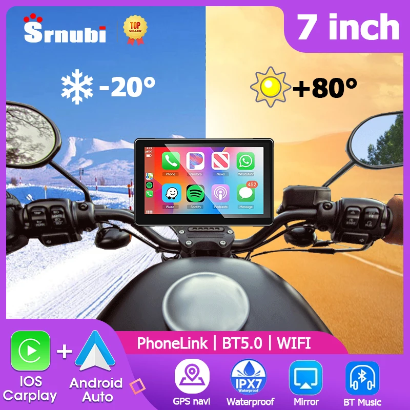 7-Inch-Portable-Motorcycle-Car-Play-Screen-Dash-Cam-GPS-LCD-Display ...