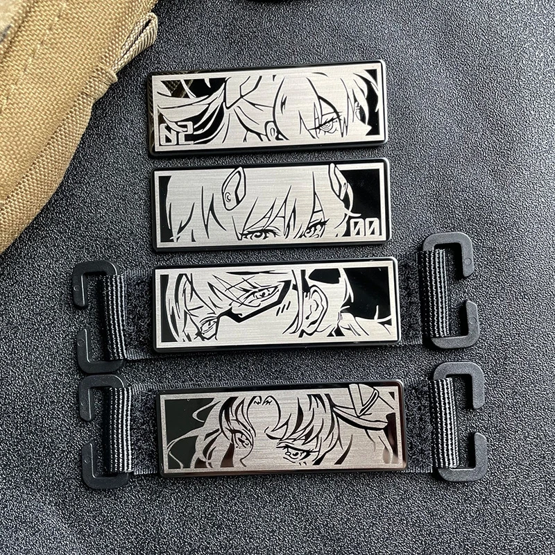 Japanese-Cartoon-Anime-Metal-Patches-Strip-Tactical-Badge-Half-Face ...