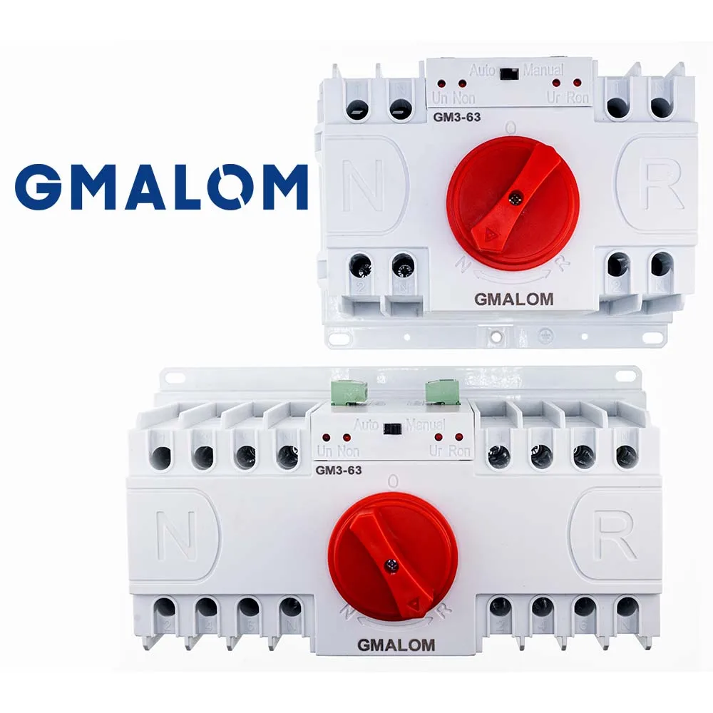 Dual Power Automatic Transfer Switch (CB) 2P 3P 4P 63A -32A Circuit ...