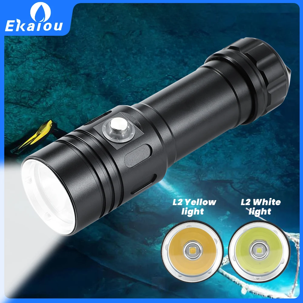 Linterna-LED-resistente-al-agua-IP68-de-2000-l-menes-L2-superbrillante ...